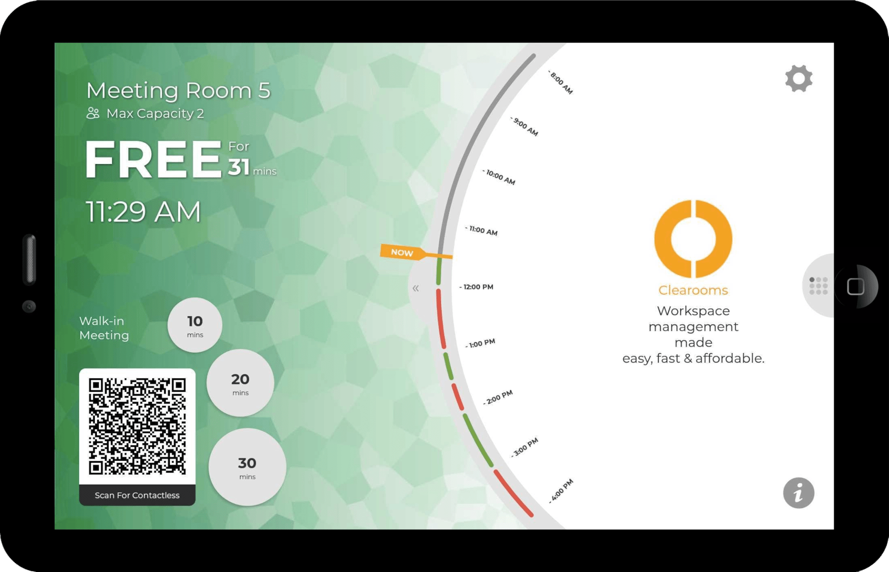 Hide Description - Meeting Display App
